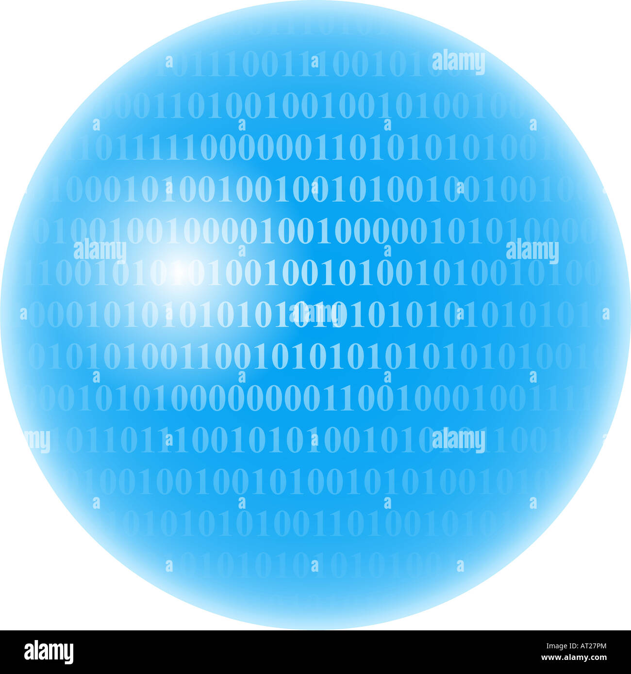 Globe binary digits binary hi-res stock photography and images - Alamy