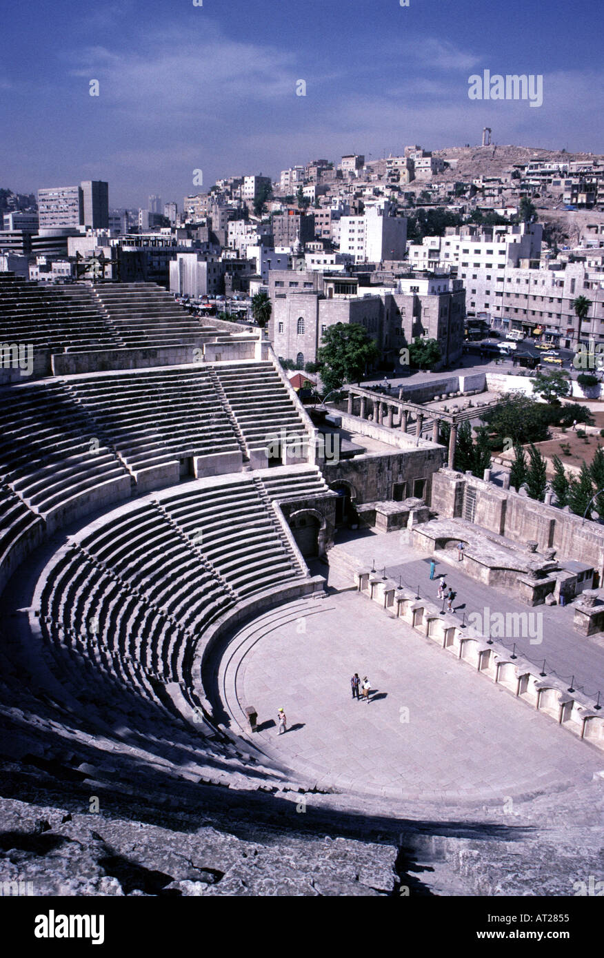The Roman theatre in Amman Jordan Stock Photo - Alamy