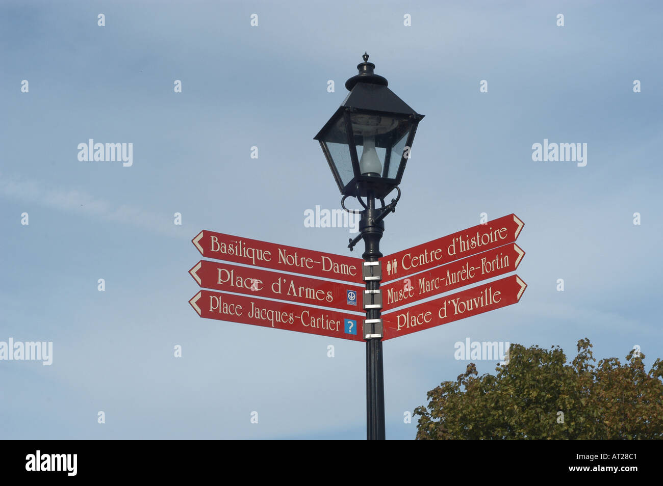 Old montreal street signs Stock Photo - Alamy