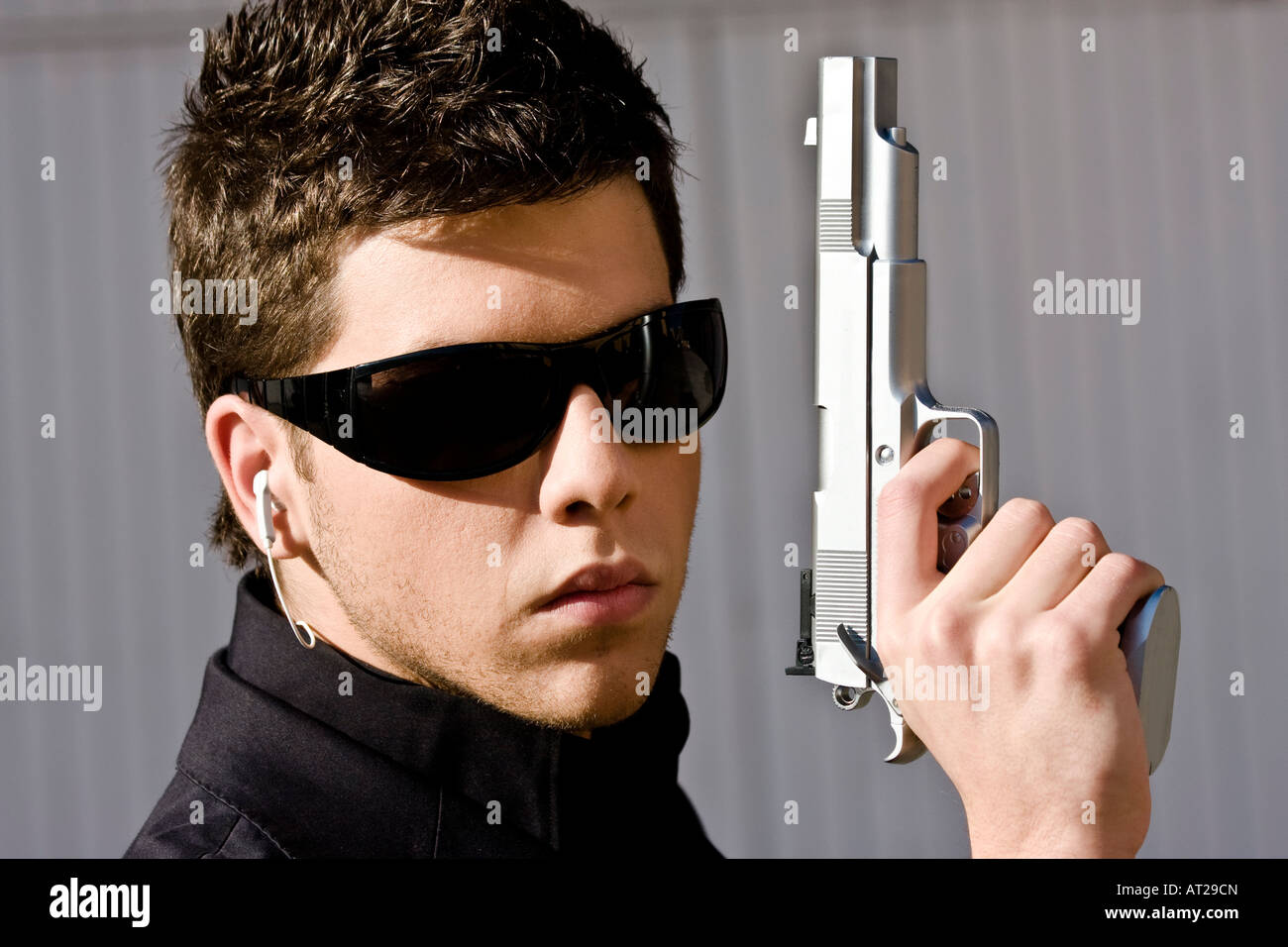 Fbi agent gun hi-res stock photography and images - Alamy