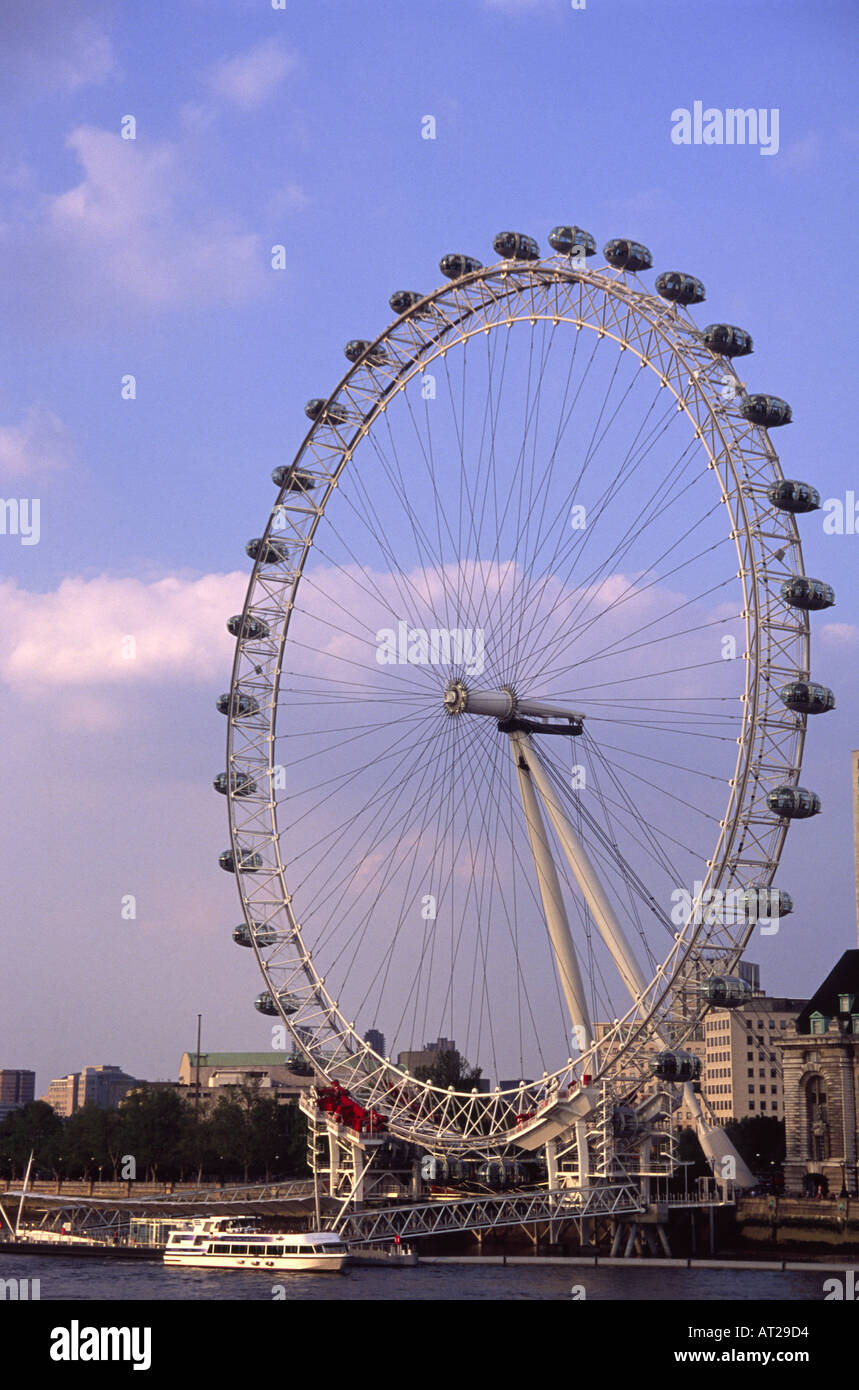 The London Eye built for the Millennium celebrations seen from ...