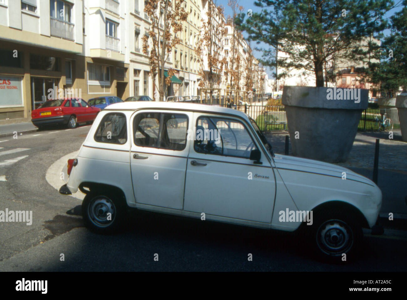 french classic car renault 4 Stock Photo - Alamy