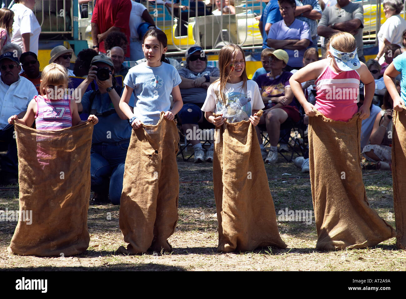 Sack race usa festival hi-res stock photography and images - Alamy
