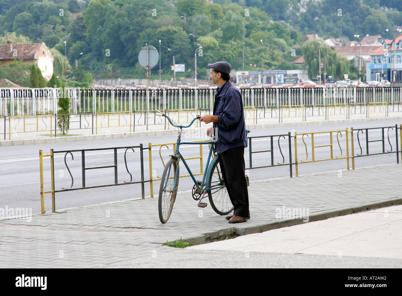 street man locale people Sighisoara Romania alleged vampire myth legend ...