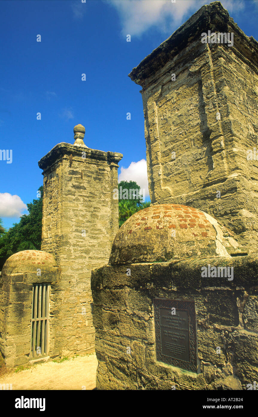 Spanish Gate St Agustine Florida Stock Photo - Alamy