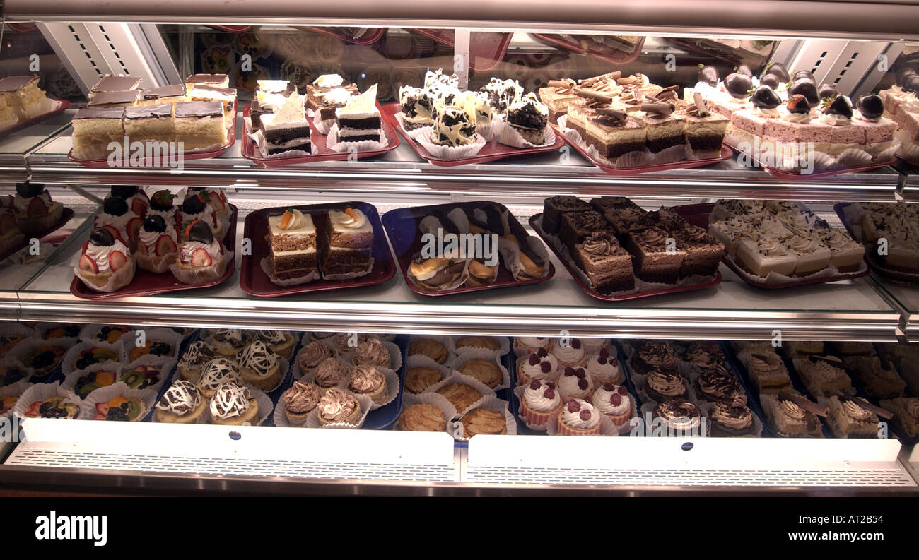 Sweets in a case Stock Photo - Alamy