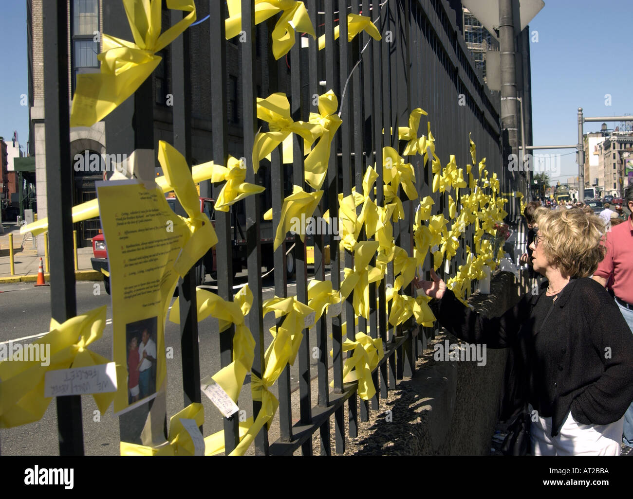Yellow ground ribbons hi-res stock photography and images - Alamy