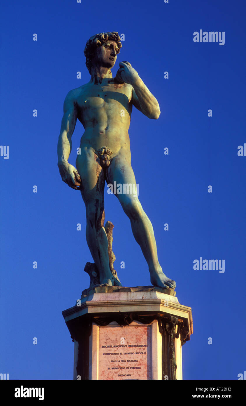 Replica of David statue by Michaelango, Florence, Tuscany, Italy Stock ...
