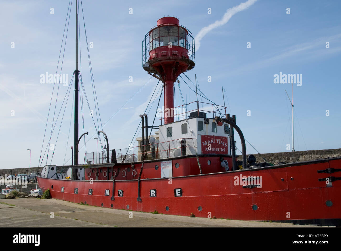 Ireland County Wexford Kilmore Quay old lightship now a maritime museum ...