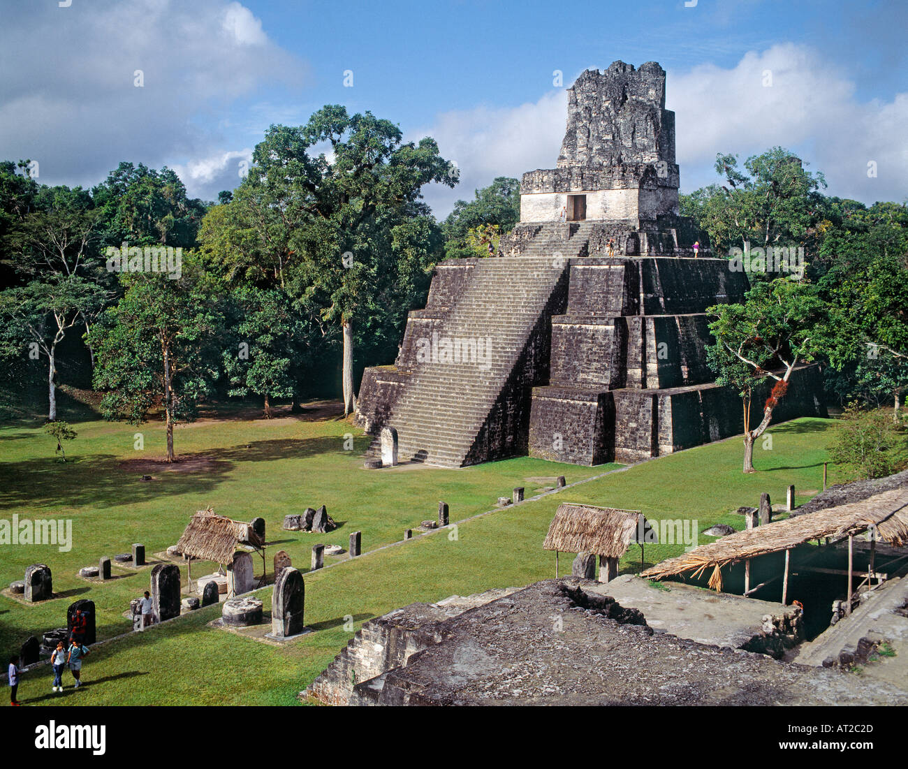 Tikal Mayan Ruins Peten Department Guatemala Temple 2 Temple of the ...