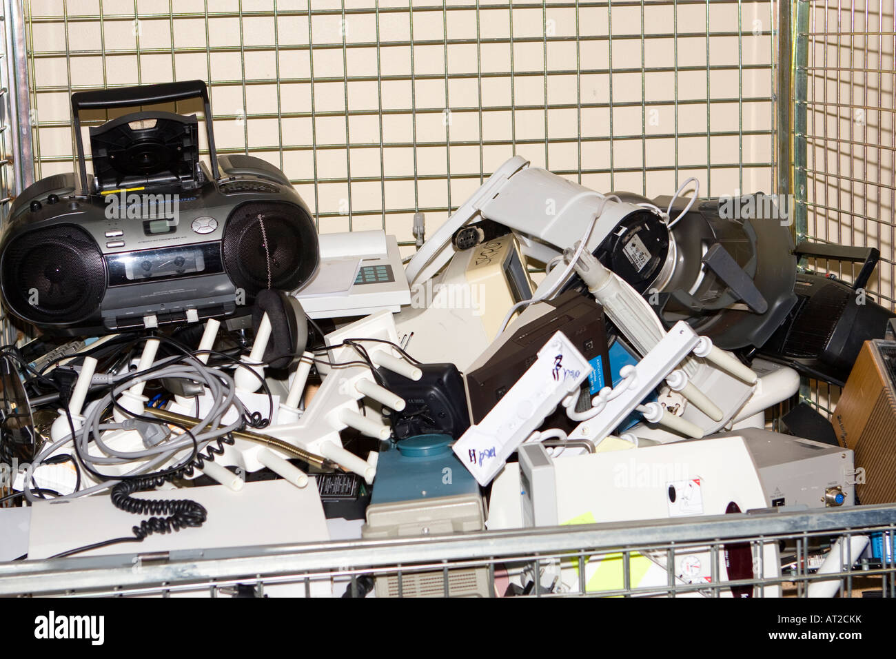 Metal waste containers hi-res stock photography and images - Alamy
