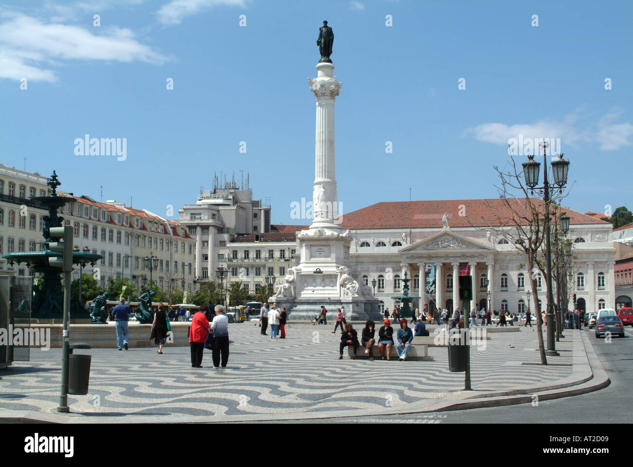 Statue de dom pedro iv place rossio hi-res stock photography and images ...