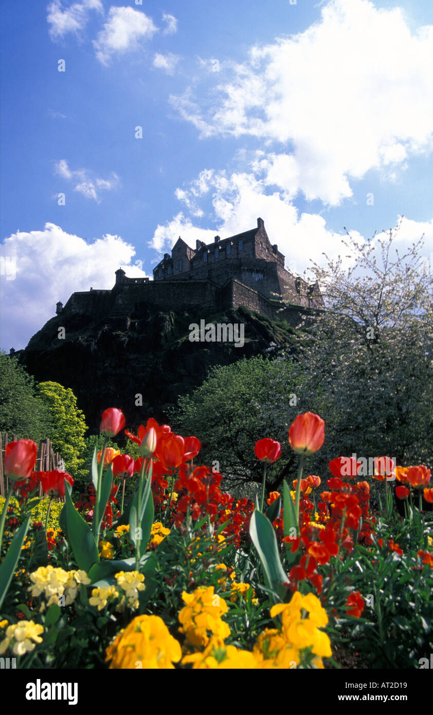 Edinburgh Castle in Spring Stock Photo - Alamy