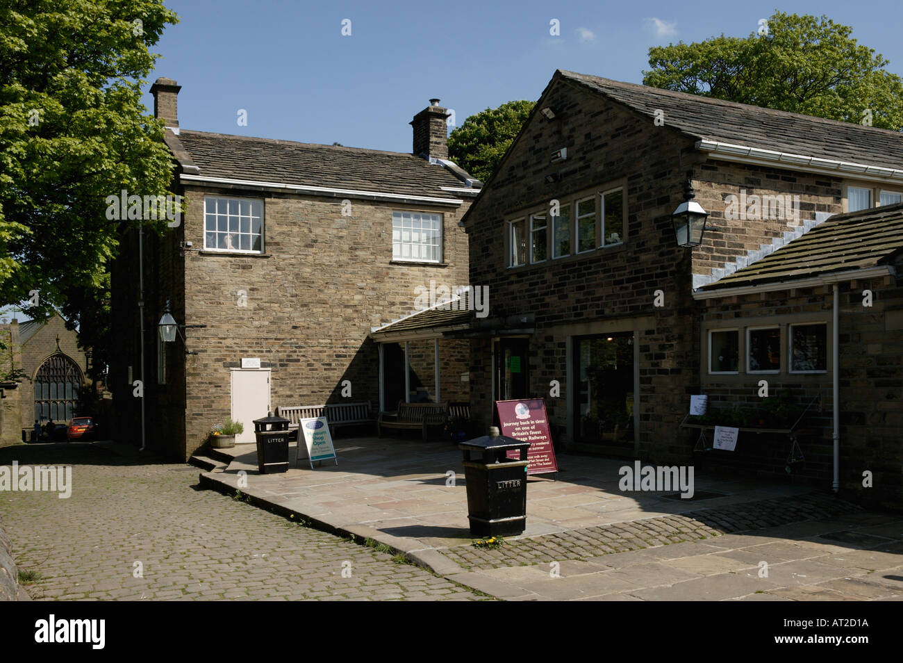 BRONTE PARSONAGE AND MUSEUM SHOP HAWORTH VILLAGE YORKSHIRE ENGLAND ...
