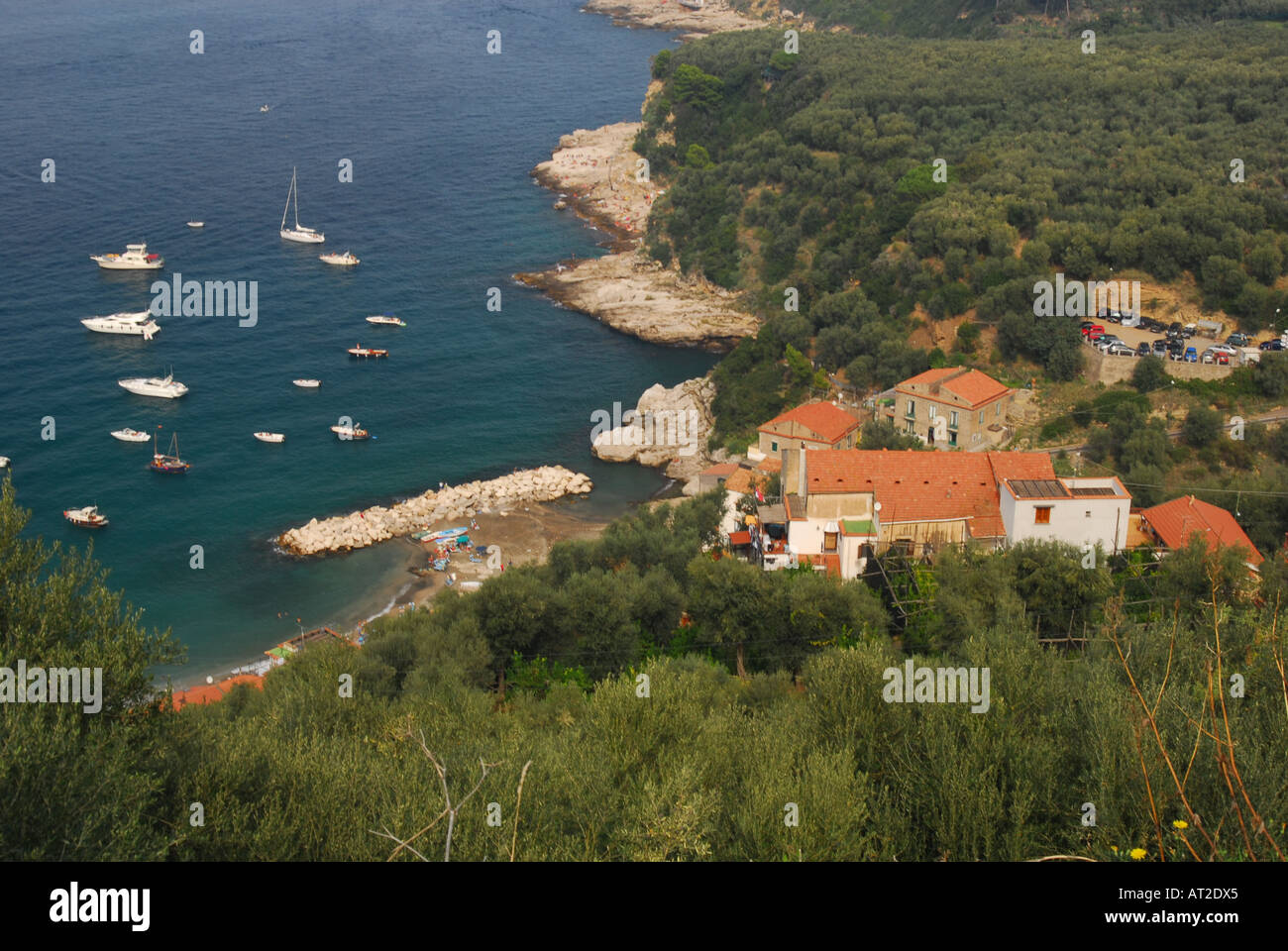 View of Marina di Puolo from above Stock Photo - Alamy
