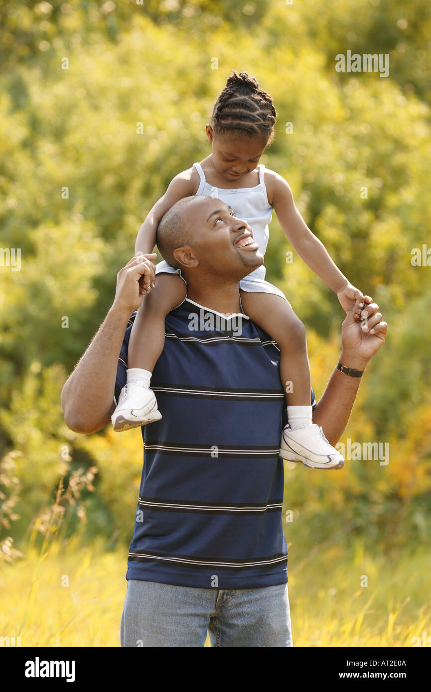 Fun with dad Stock Photo - Alamy