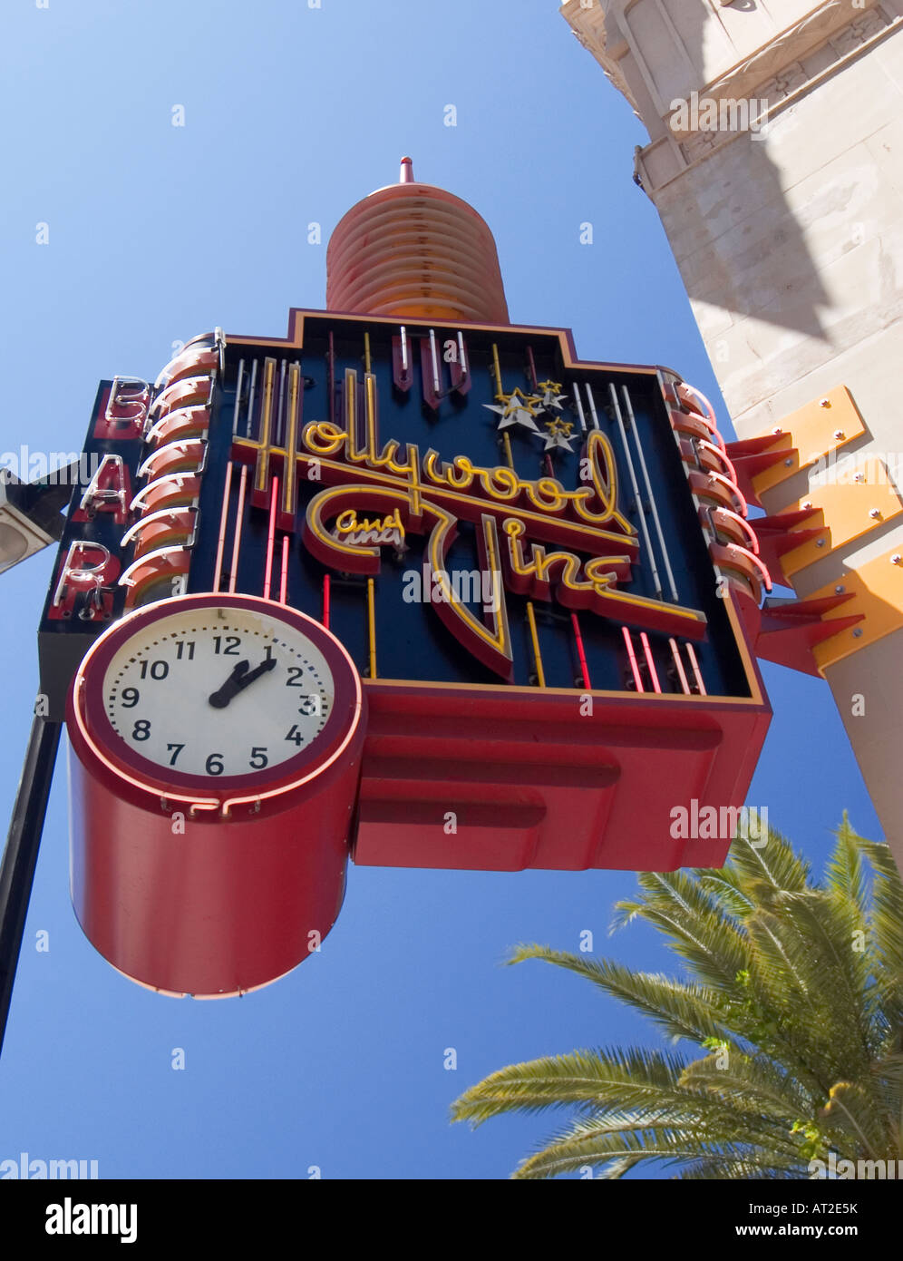 Hollywood and Vine sign Hollywood California Stock Photo - Alamy