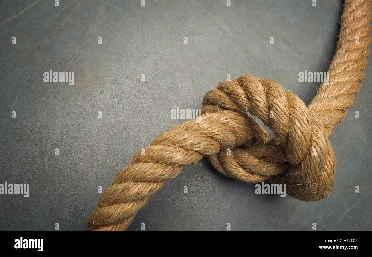 A knot in the rope Stock Photo - Alamy