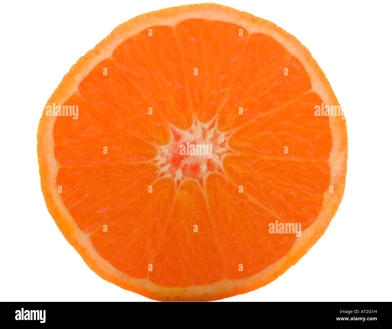 Tangerine / Orange Cut in Half Stock Photo - Alamy