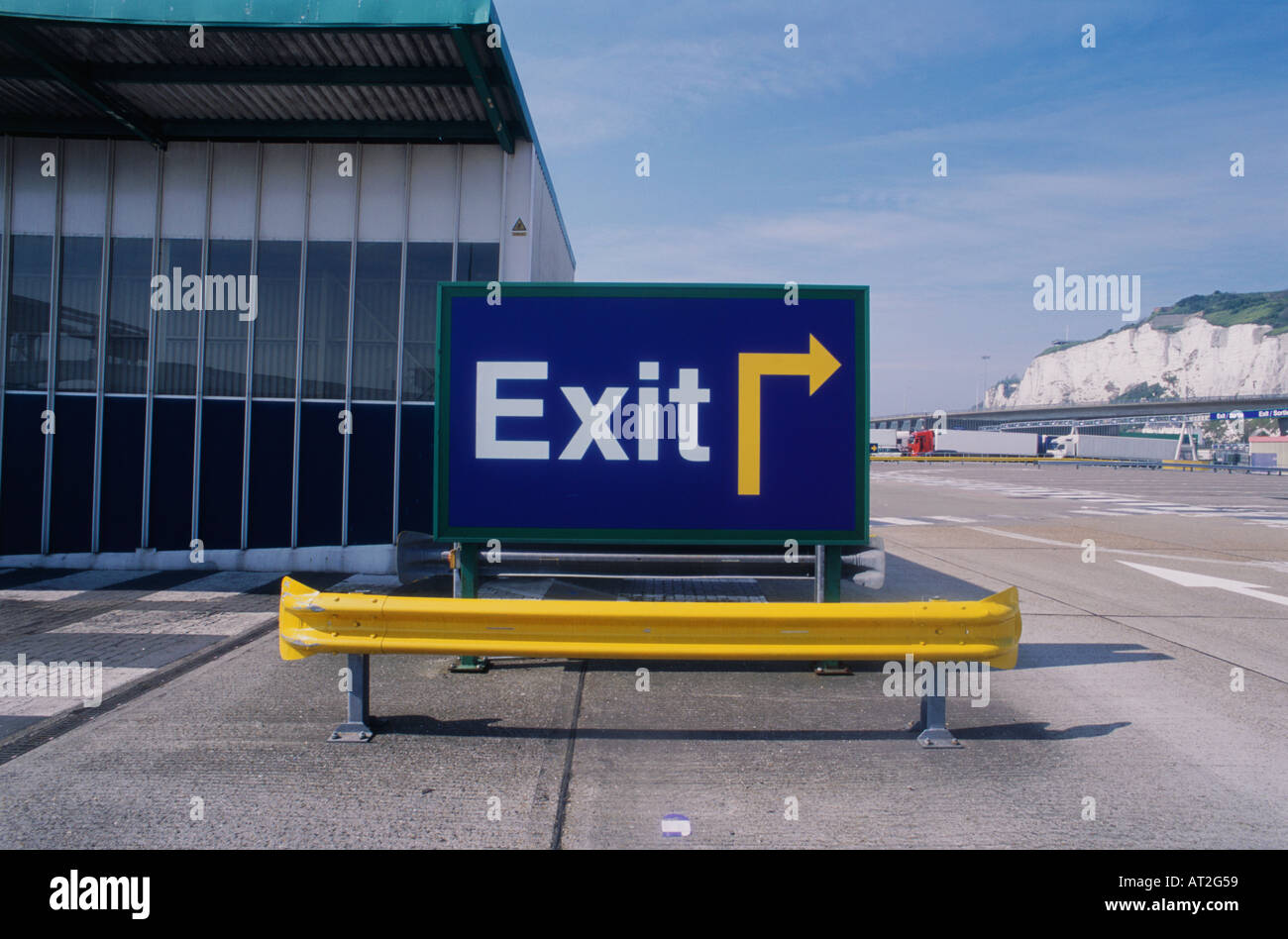 An exit sign Stock Photo - Alamy