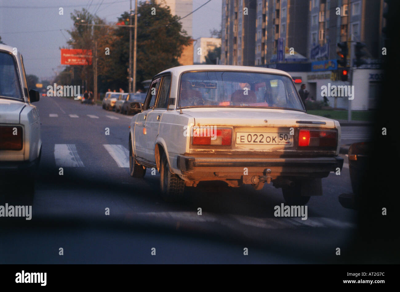 Cars Moscow Russia Stock Photo - Alamy