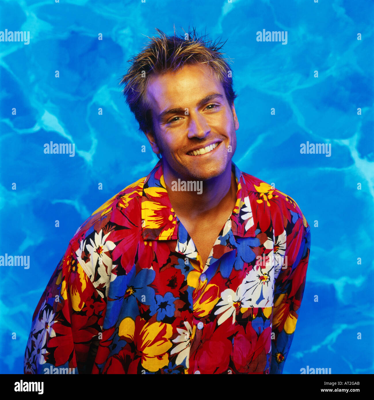 Good looking man in swimming pool hi-res stock photography and images ...