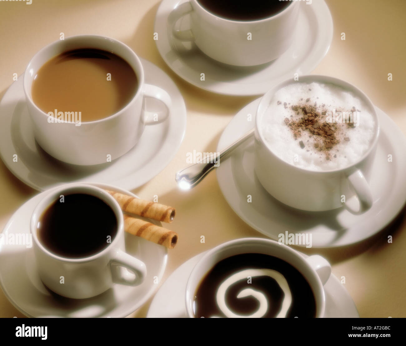Types of coffees hi-res stock photography and images - Alamy