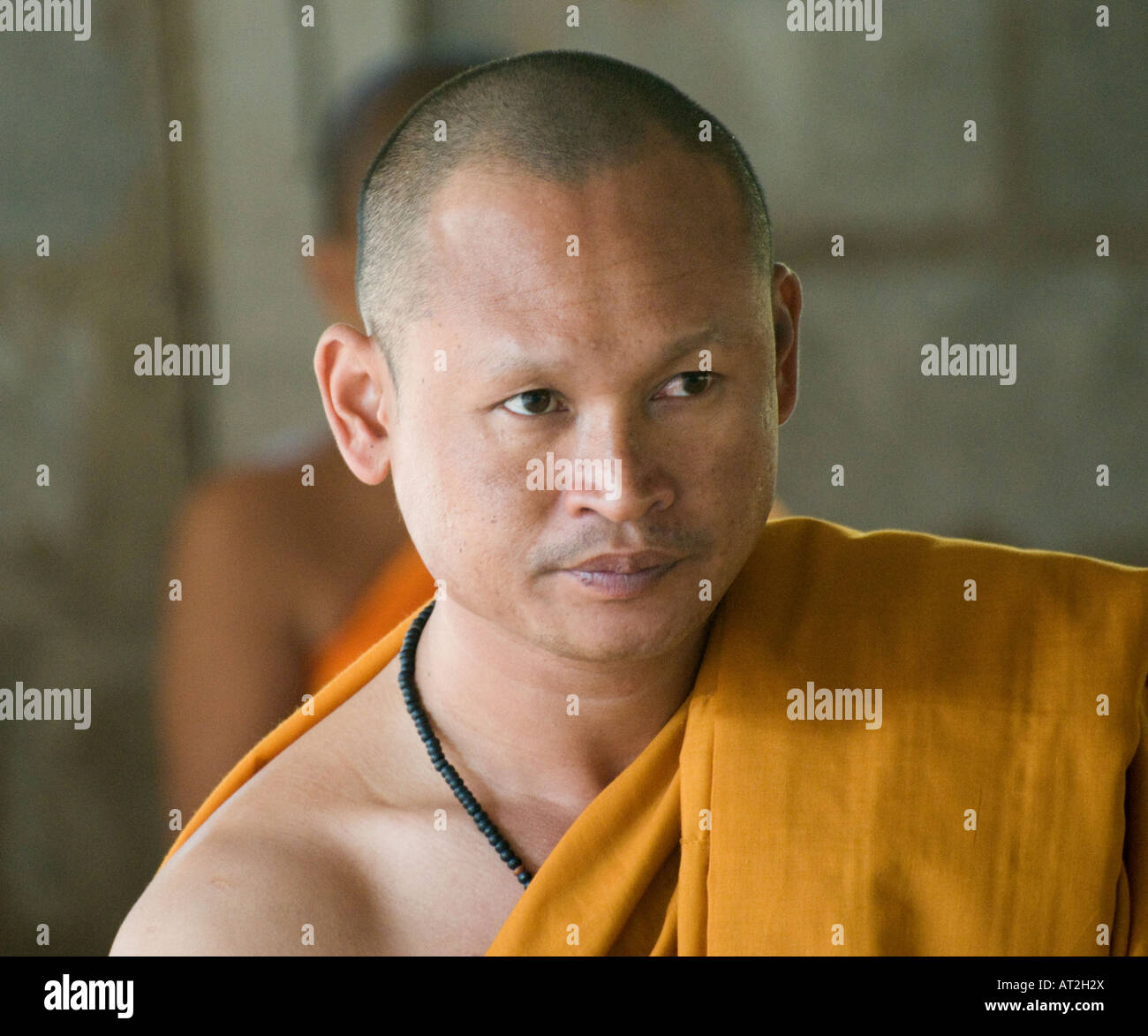 Monk in a forest temple Isan the north east of Thailand Stock Photo - Alamy