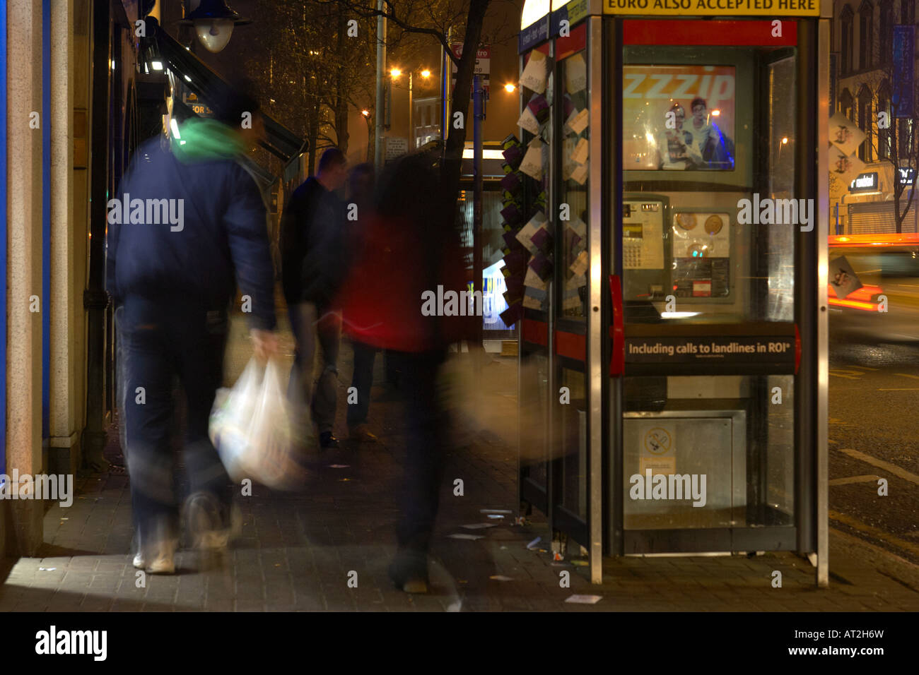 Dark telephone box hi-res stock photography and images - Alamy