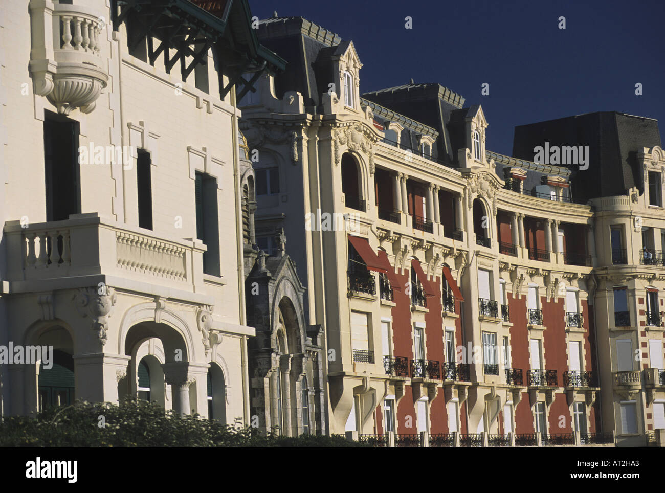 Houses of Biarritz Aquitaine France Stock Photo - Alamy