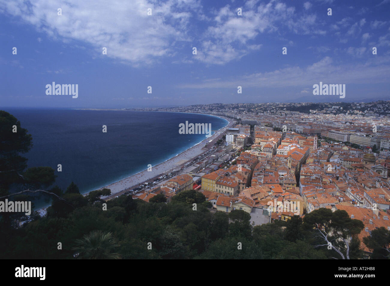 Aerial photography Nice France Stock Photo - Alamy