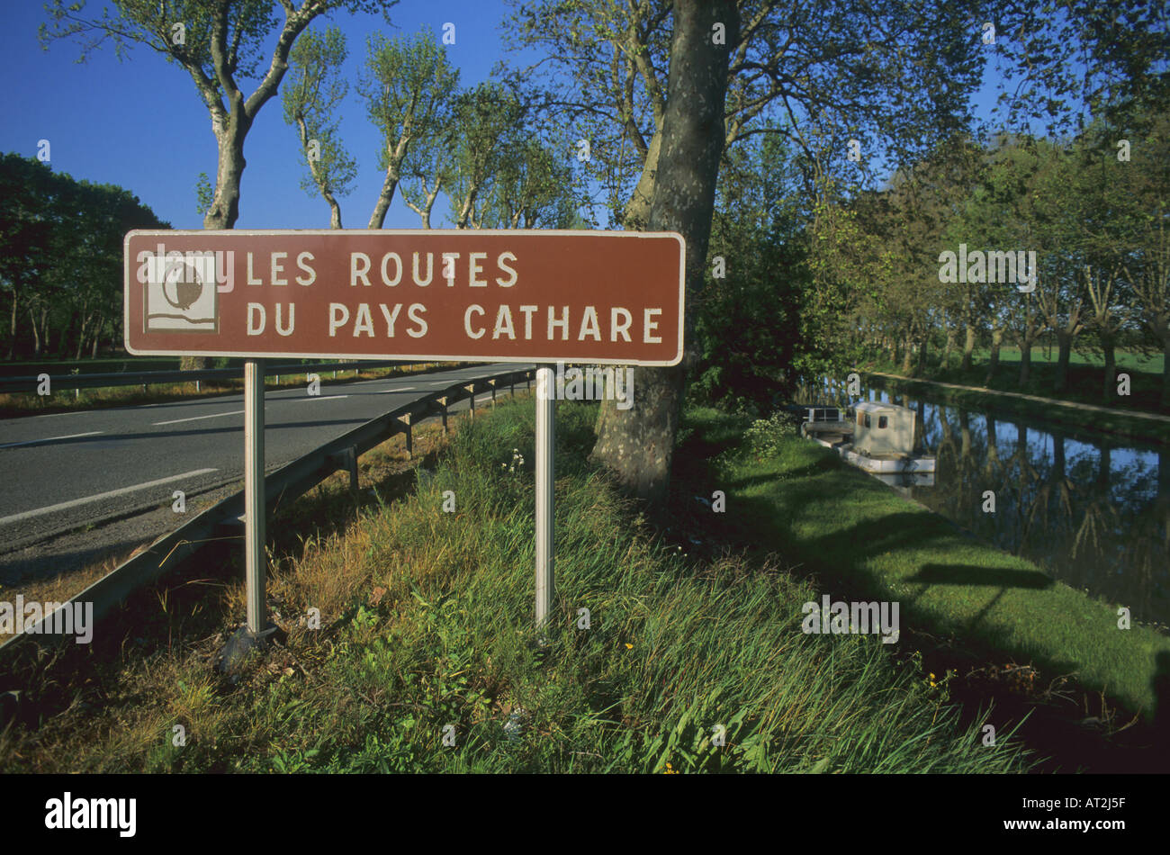 Cathar route Aude France Stock Photo - Alamy