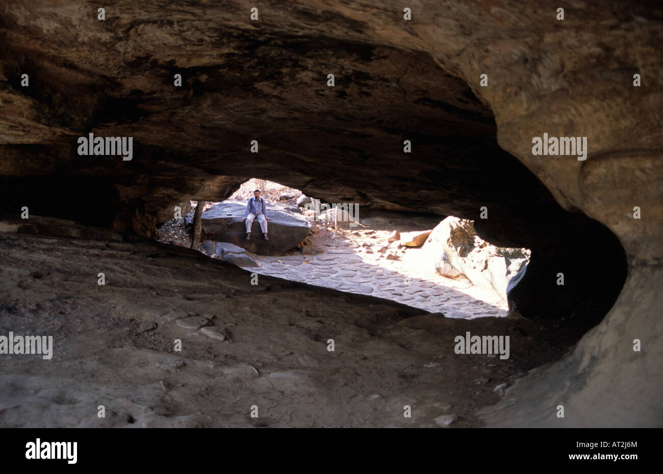Caves of Bhimbetka Forest in Ratapani Sanctuary of Raisen District ...
