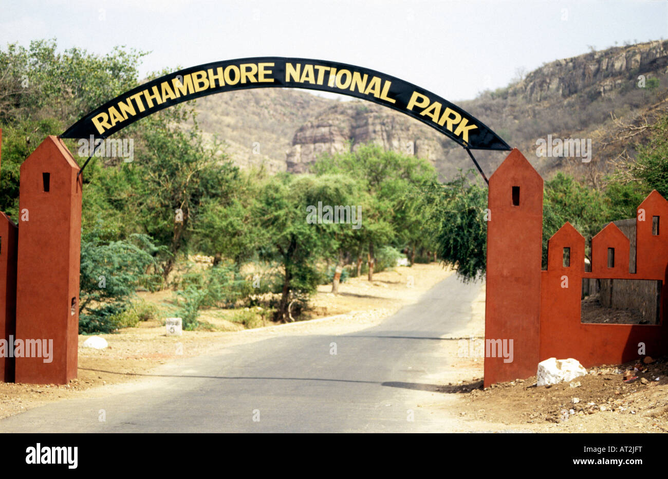 Ranthambore national park main gate hi-res stock photography and images ...