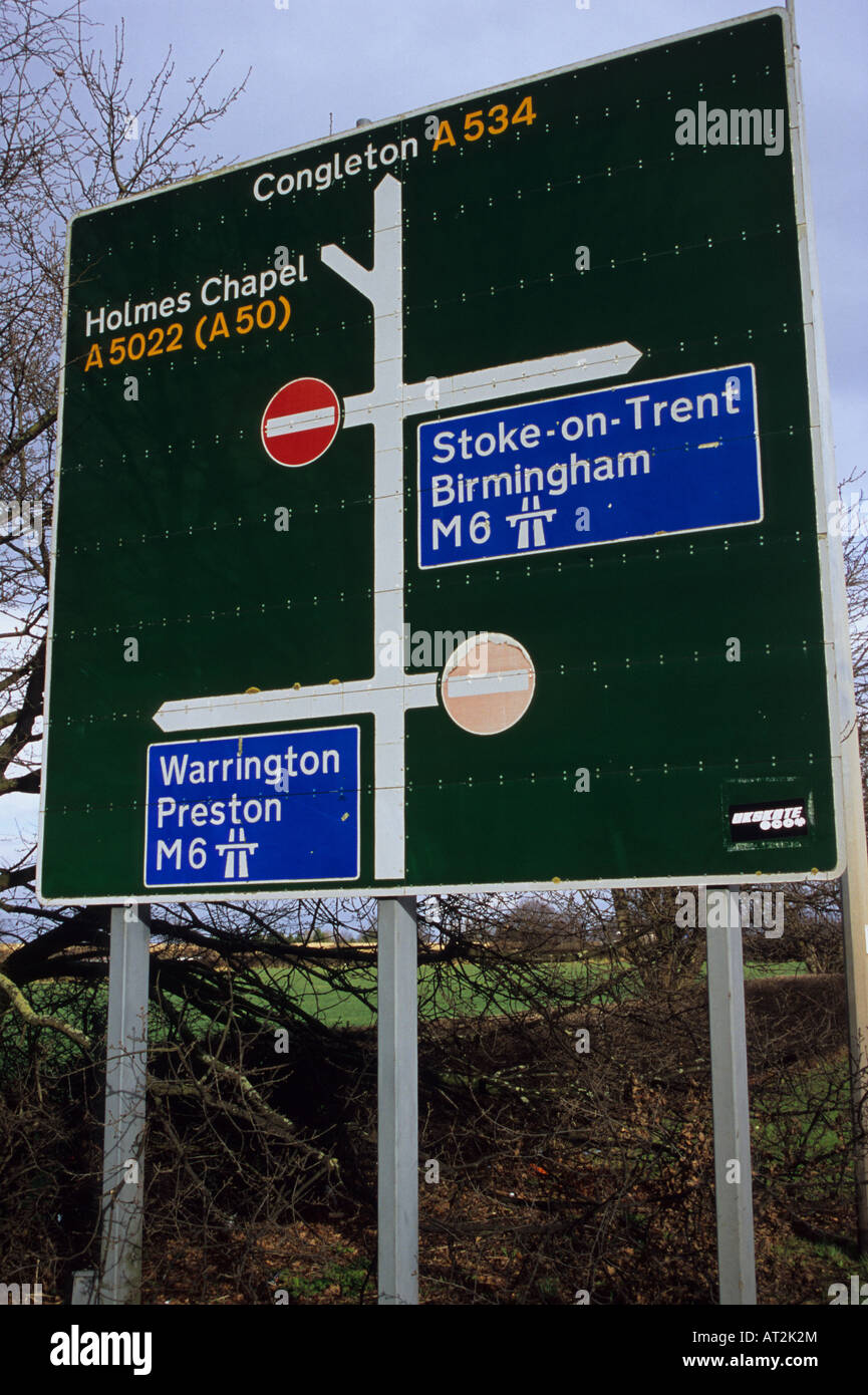 Stoke on trent road sign hi-res stock photography and images - Alamy