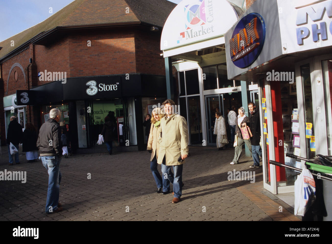 People Shopping In Crewe Cheshire Stock Photo - Alamy