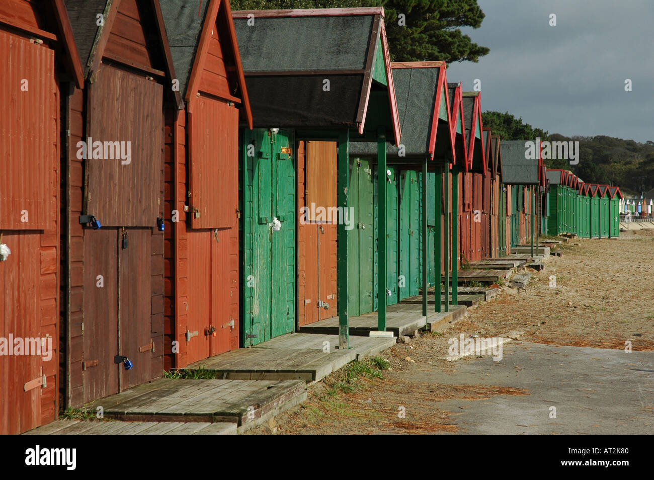 Beach Huts Avon Beach Christchurch Dorset UK Stock Photo - Alamy