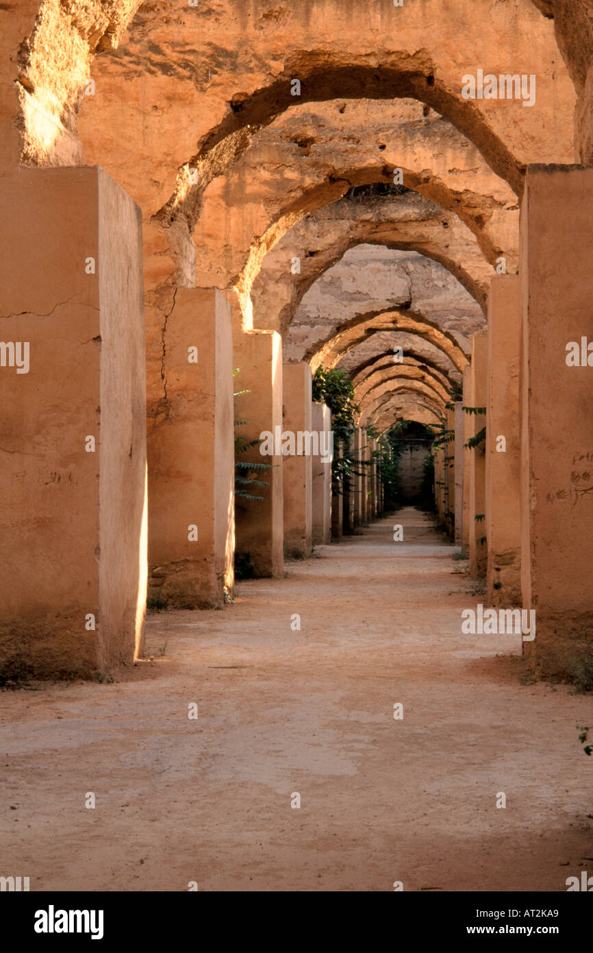 Heri es-Souani stables, Meknes, Middle Atlas, Morocco, Africa Stock ...