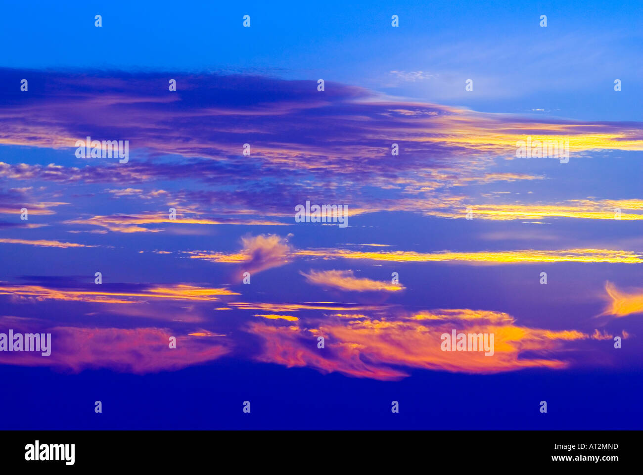 sunset view from menorca as the sun goes down behind majorca Stock ...