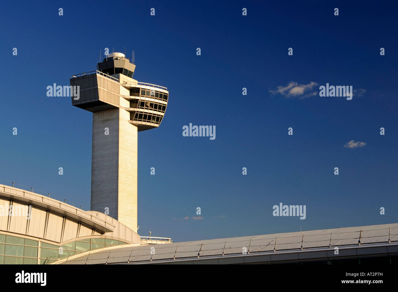 Airport tower John F Kennedy Airport Terminal 4 New York USA Stock ...