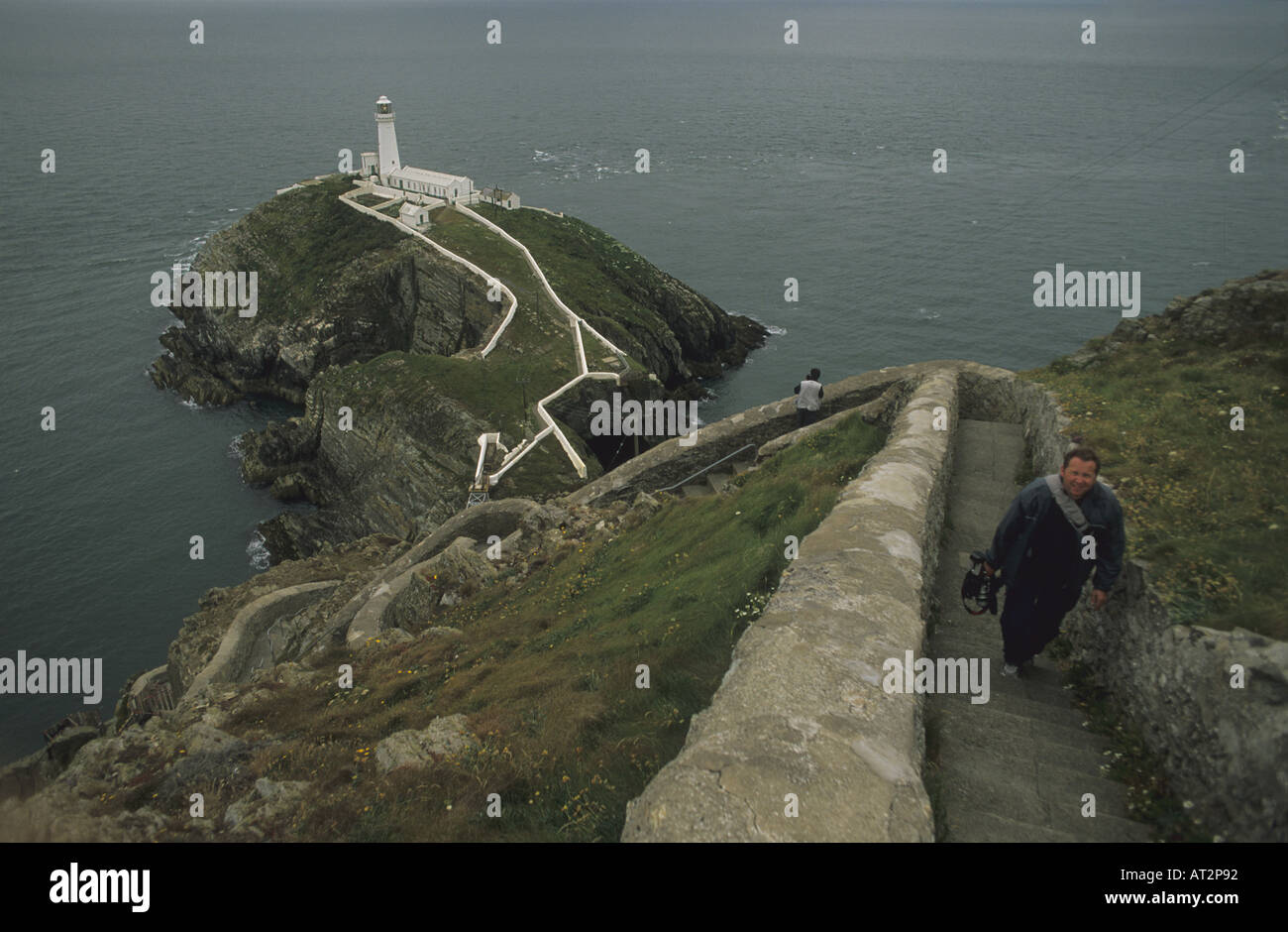 South Stack Lighthouse Anglesey island Wales United Kingdom Stock Photo ...