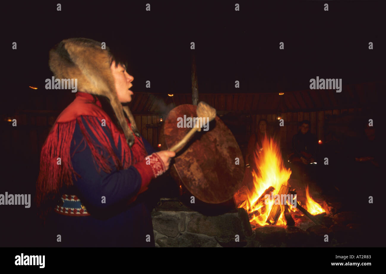 Saami singing Finland Lapland Stock Photo - Alamy