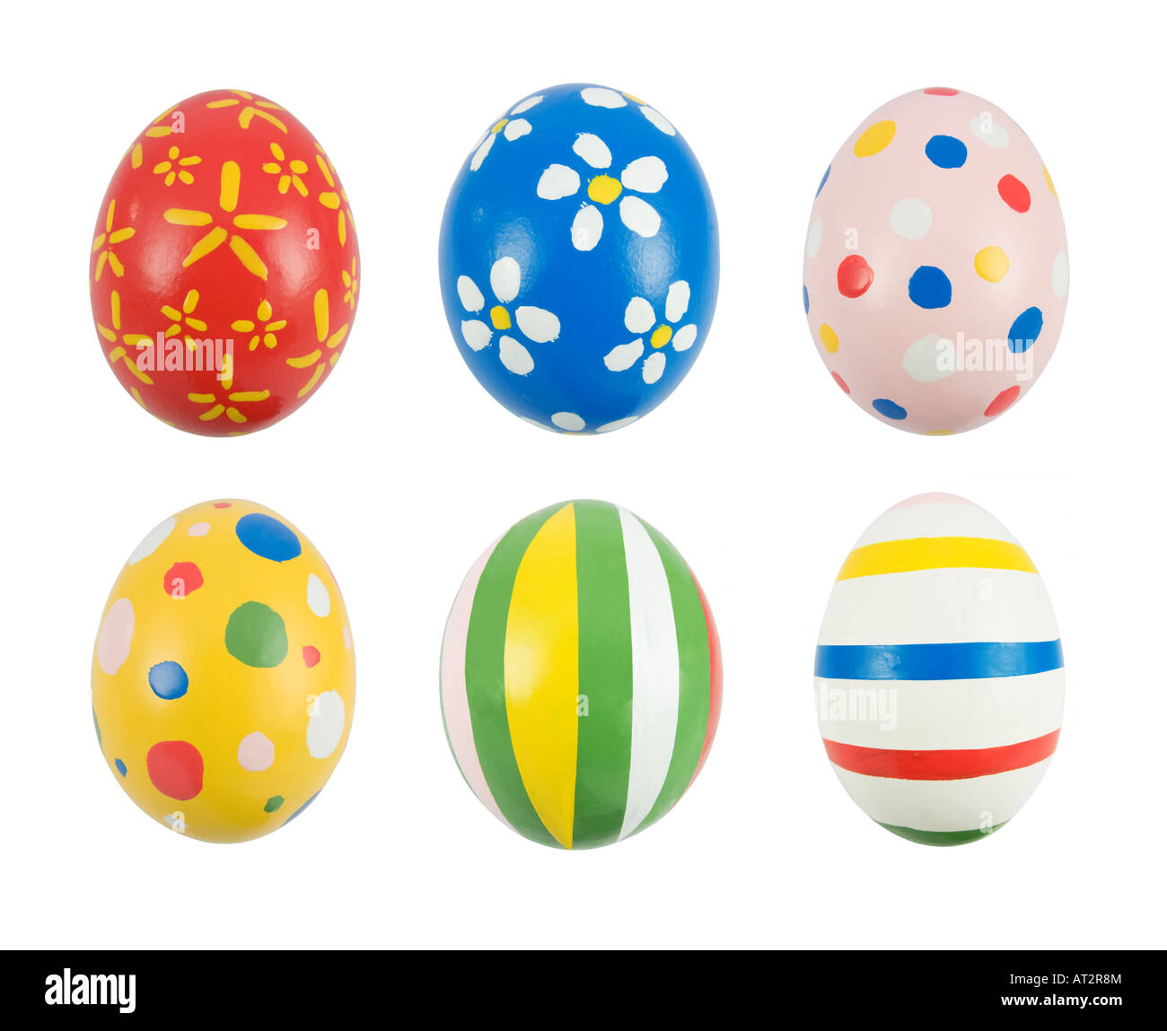 Real hand painted Easter eggs Stock Photo - Alamy
