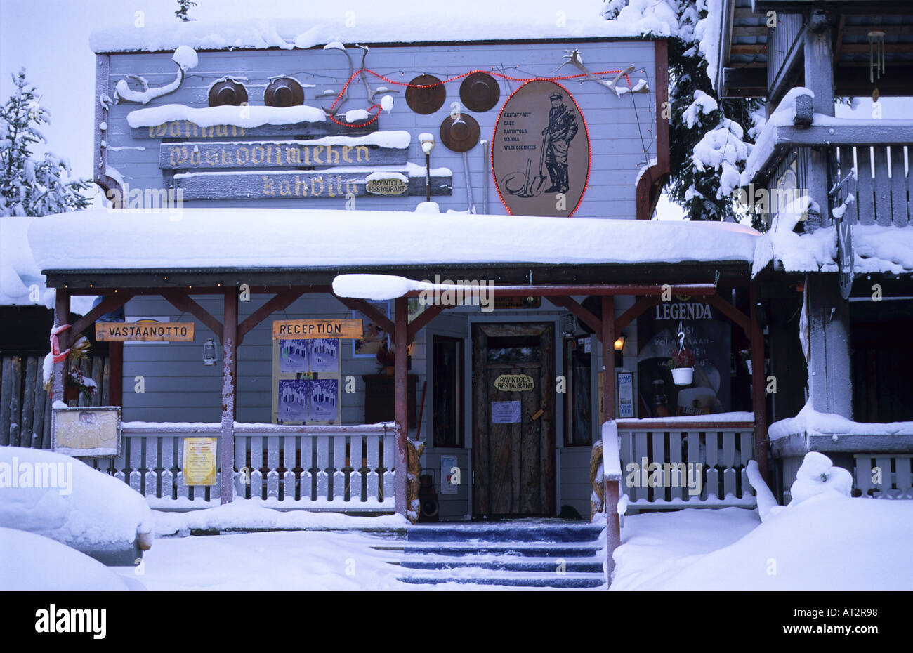 Tankavaara Gold Village Lapland Finland Stock Photo - Alamy