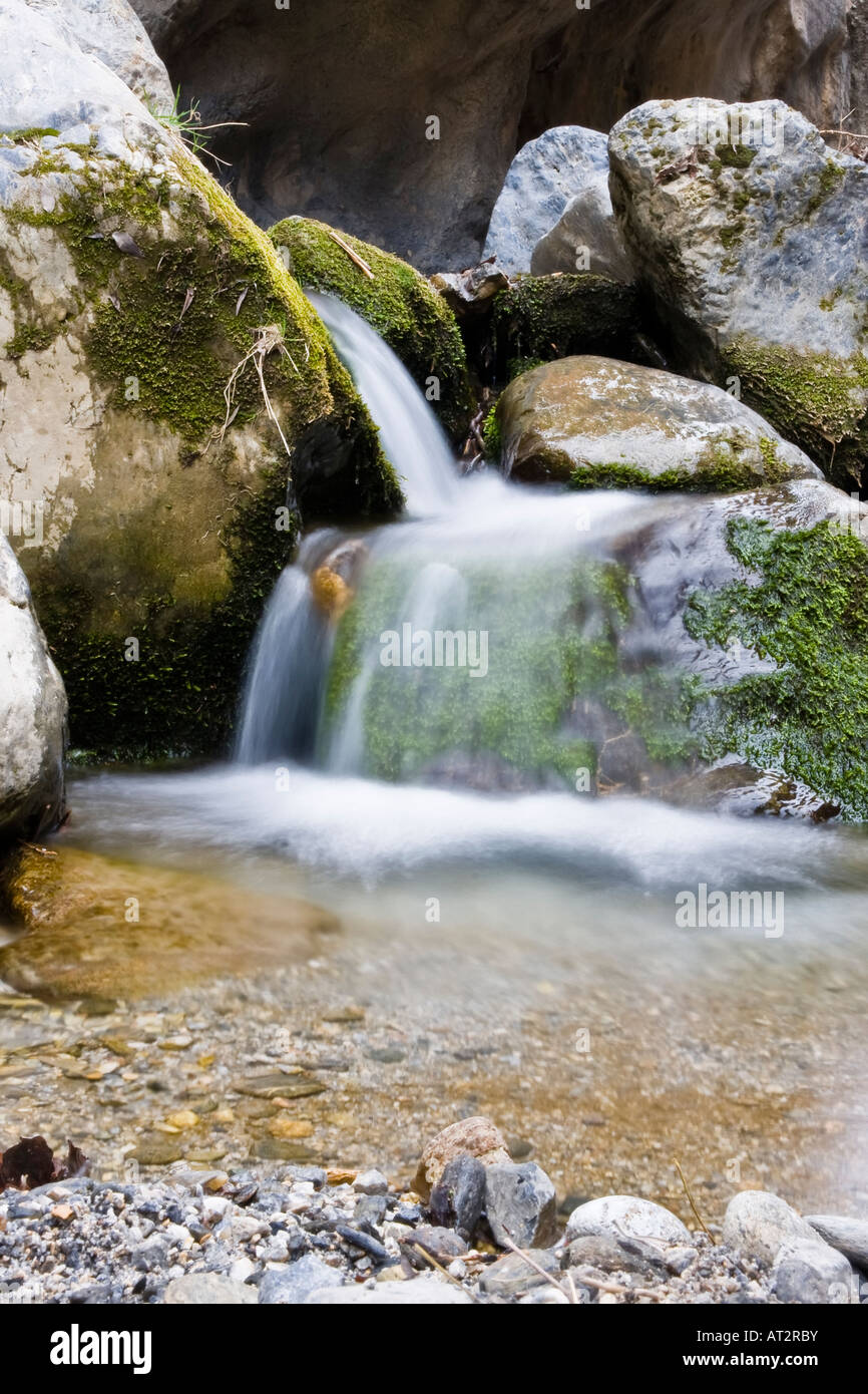 Beautiful waterfall in a Mediterranean river Stock Photo - Alamy