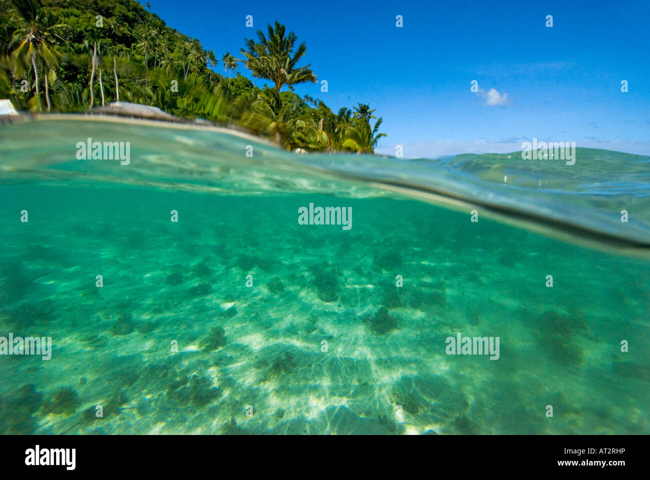 beach beachfale SAMOA UPOLU namua island NE northeast coast evening sun ...