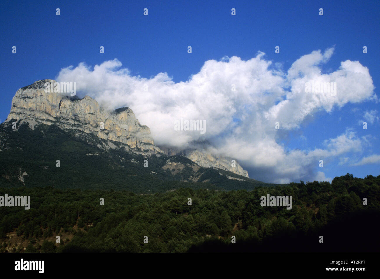 Clouds over mountain Ordesa Pyrenees Spain Stock Photo - Alamy