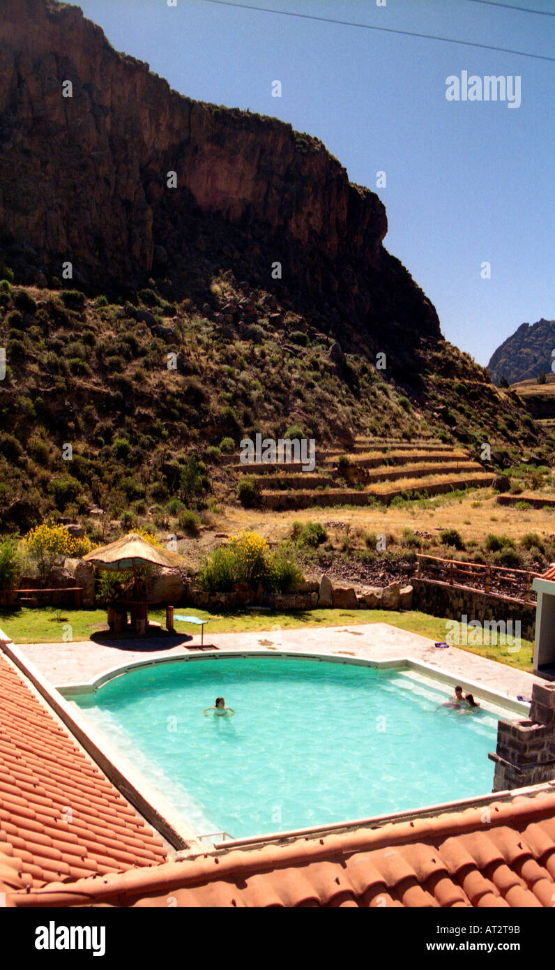Hot thermal springs, Civay, Peru Stock Photo - Alamy