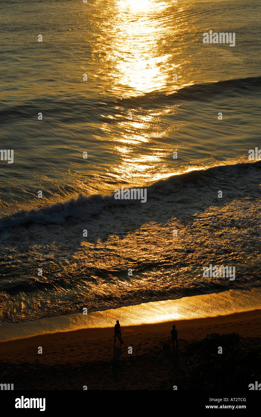sunset view of a beach Stock Photo - Alamy
