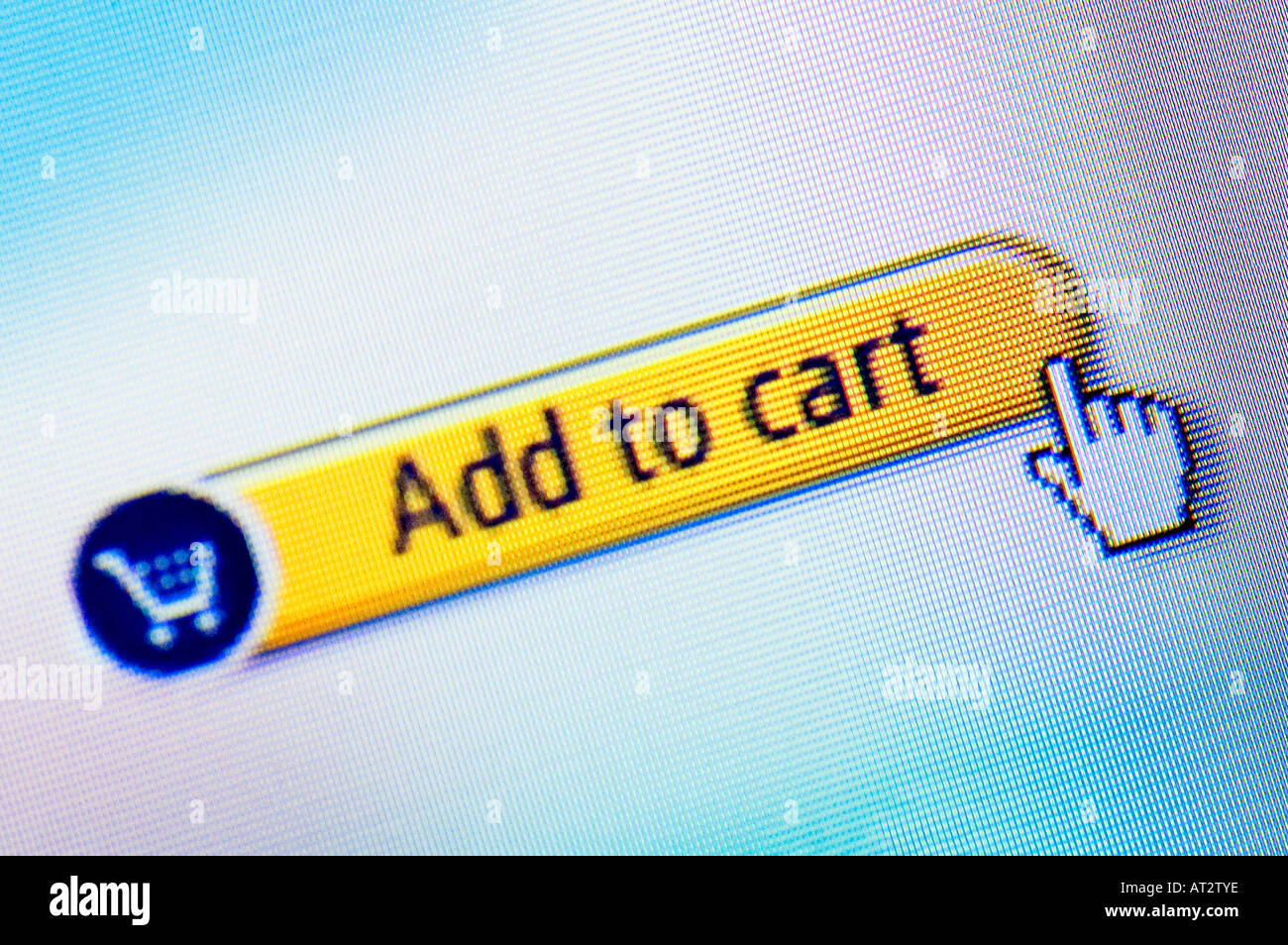 SHOPPING CART SYMBOL ON SCREEN COMPUTER LAPTOP Stock Photo - Alamy